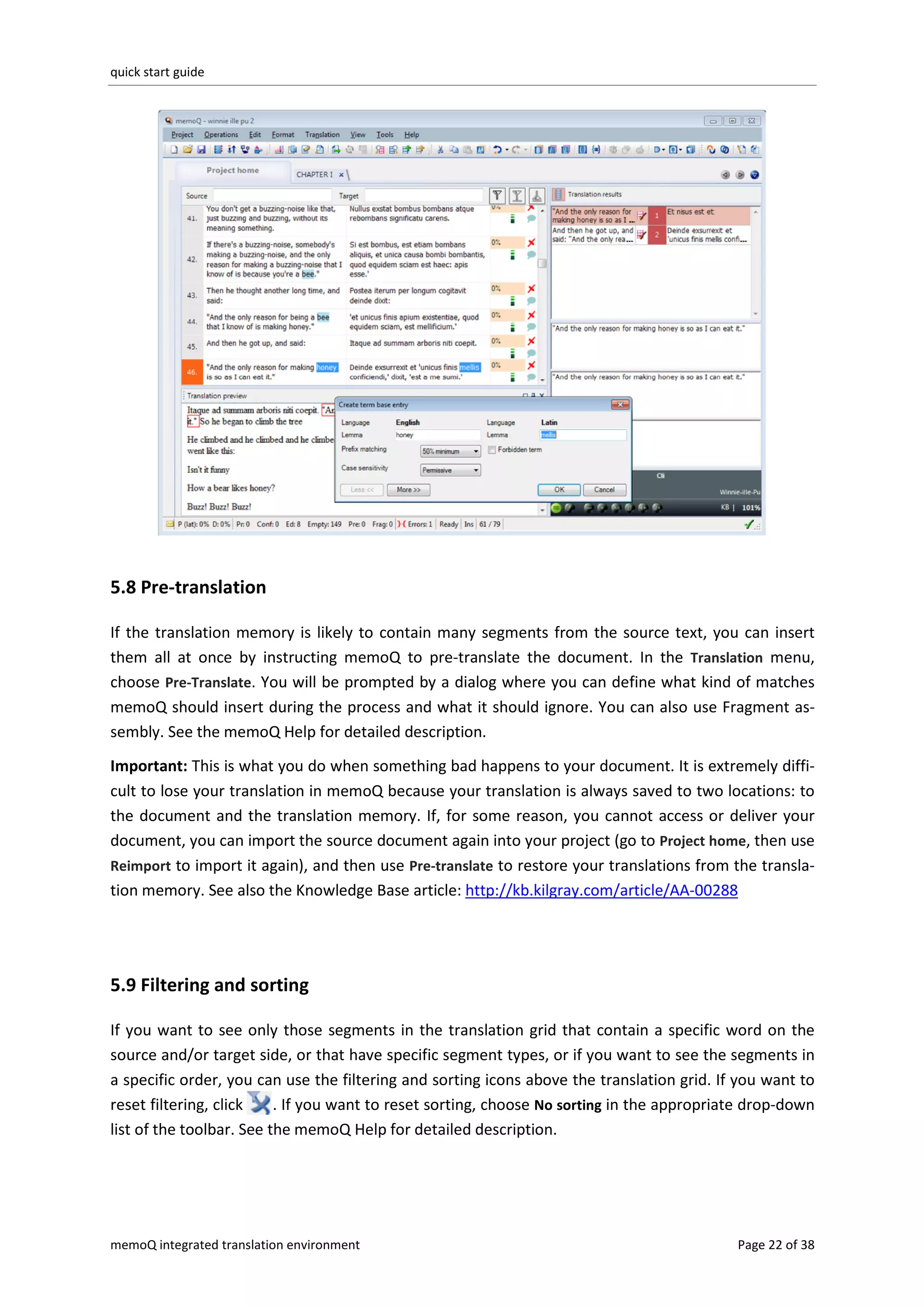 Guide to MemoQ | PDF