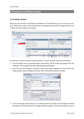 Guide to MemoQ | PDF | Desktop Publishing | Computer Software and Applications