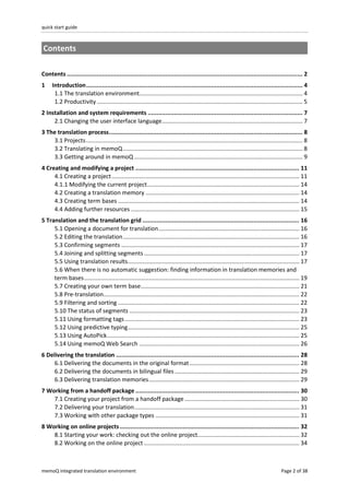 Guide to MemoQ | PDF | Desktop Publishing | Computer Software and Applications