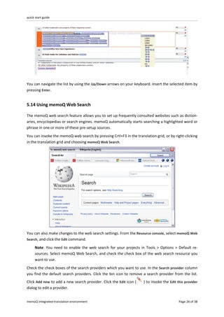 Guide to MemoQ | PDF