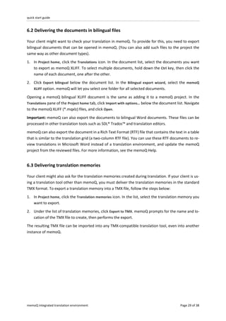 Guide to MemoQ | PDF