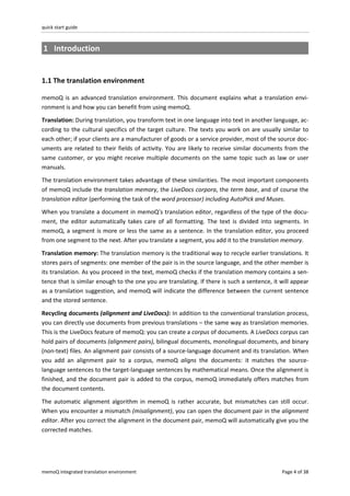 Guide to MemoQ | PDF | Desktop Publishing | Computer Software and Applications