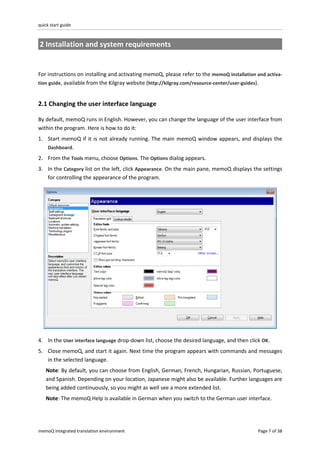 Guide to MemoQ | PDF | Desktop Publishing | Computer Software and Applications