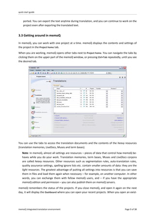 Guide to MemoQ | PDF | Desktop Publishing | Computer Software and Applications