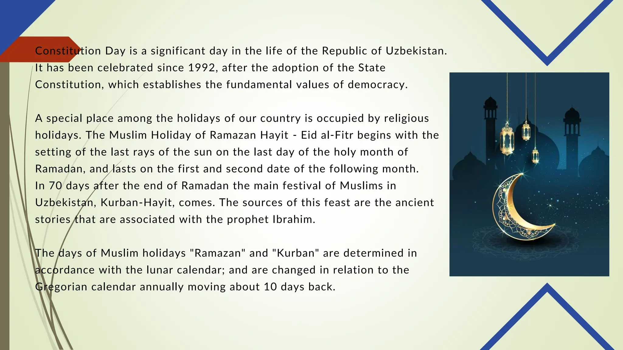 Memorable days of the year in Uzbekistan.pptx