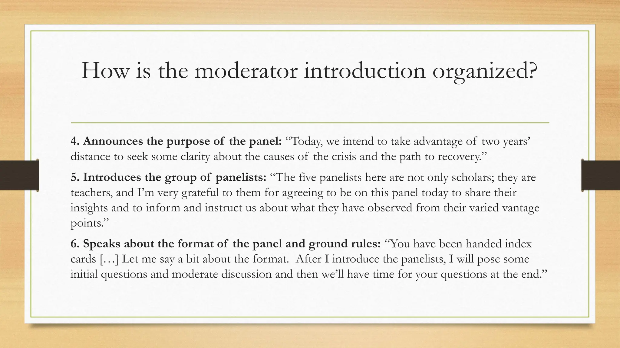 Memorable Moderator Introductions no notes.pptx