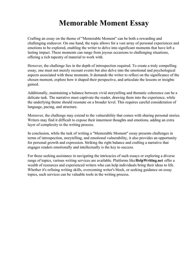 Memorable Moment Essay.pdf