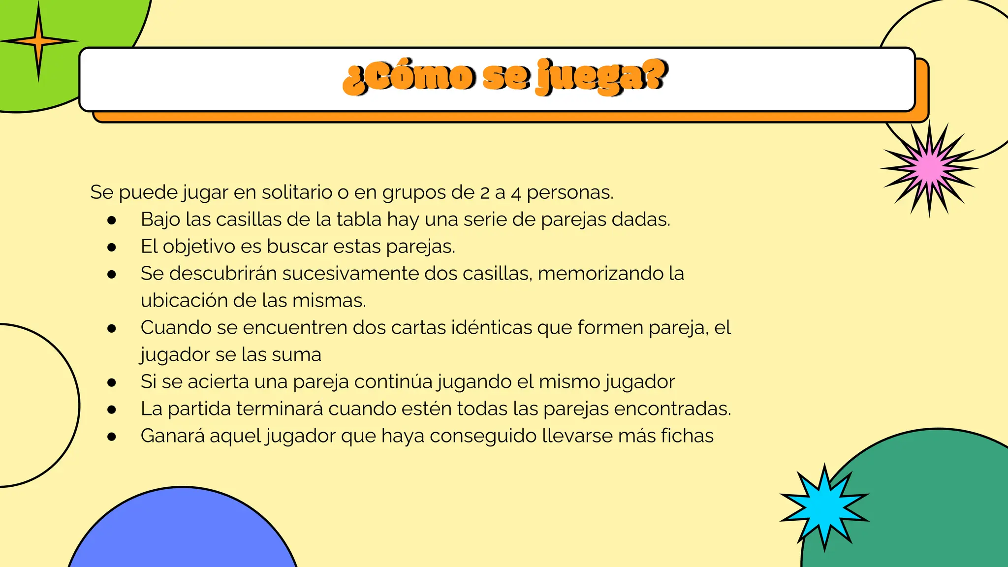 memorama juego de mesa divertidos para niños | PPT