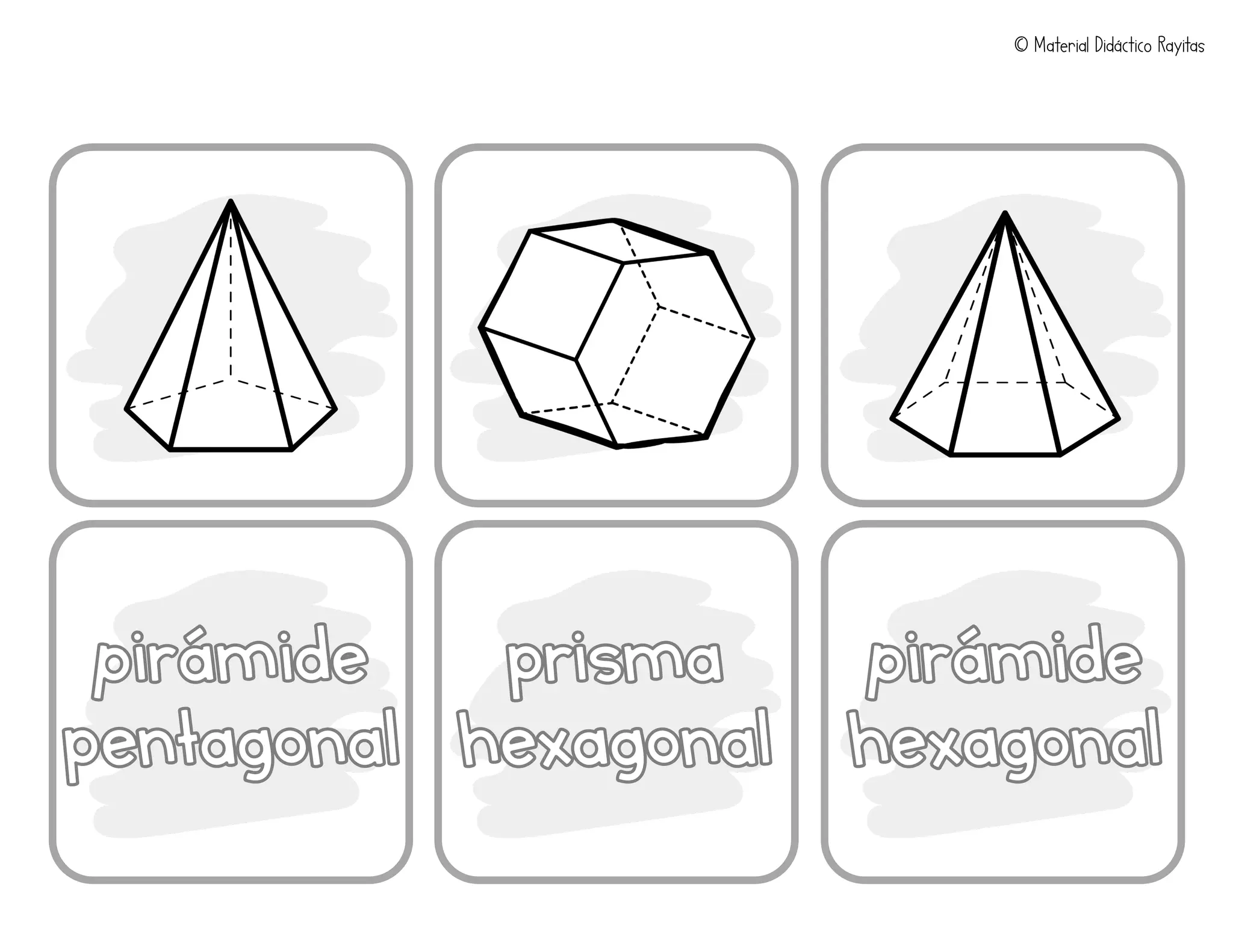 Memorama Cuerpos Geometricos PARA PRIMARIA | PDF