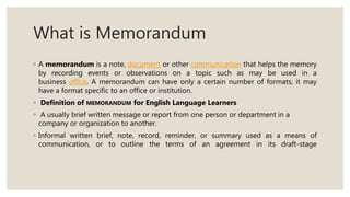 Memorandum | PPT