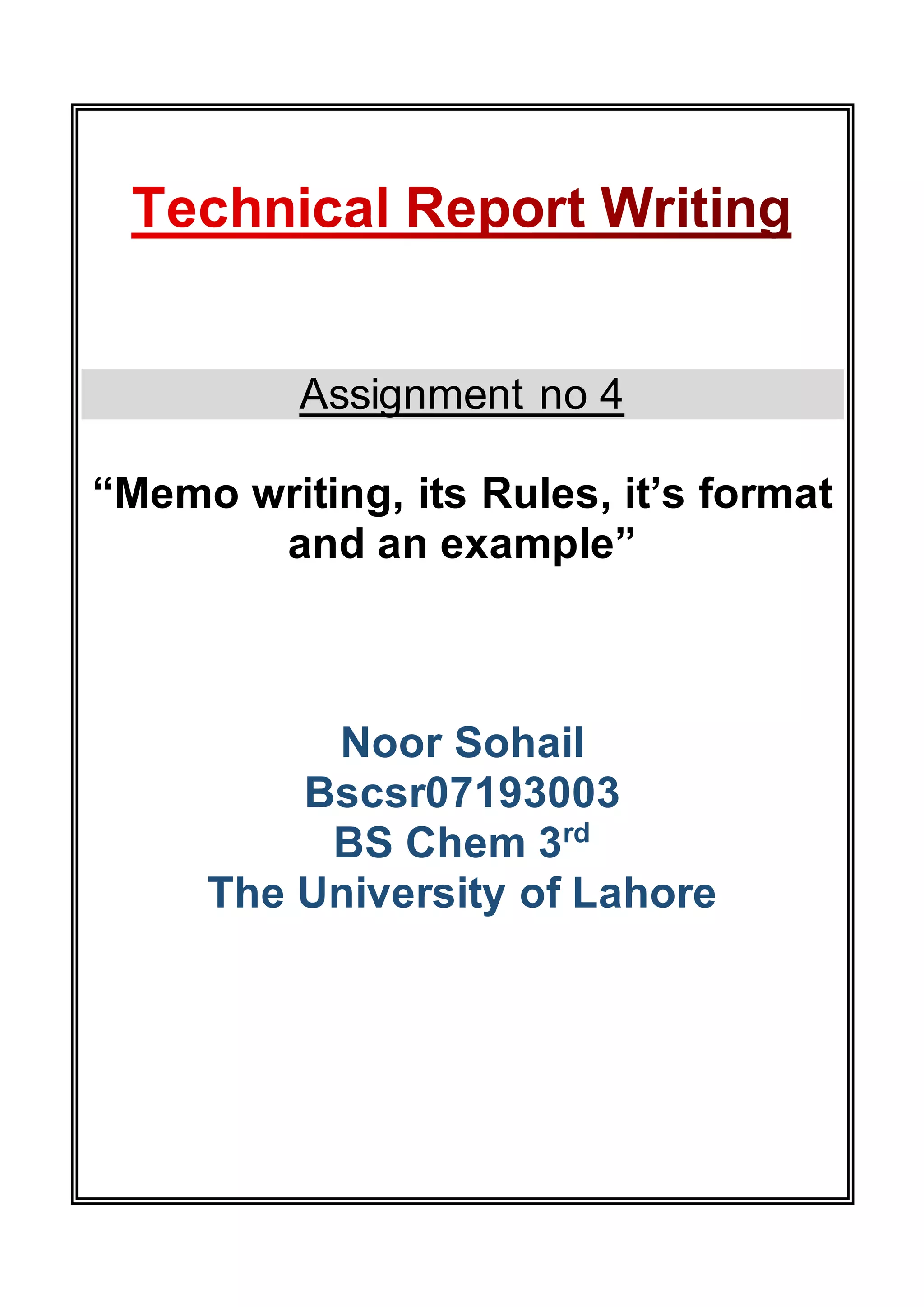 Memorandum | DOCX