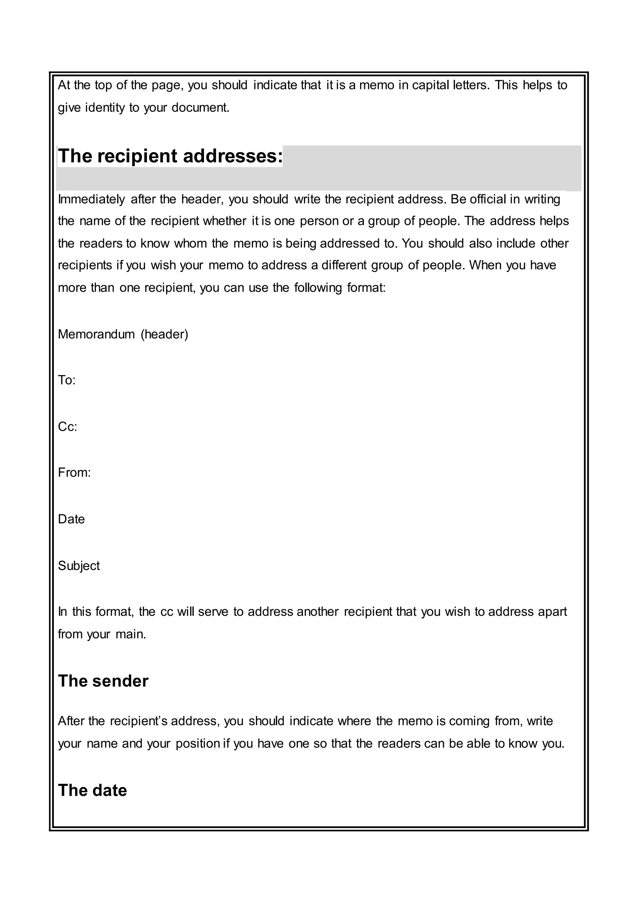 Memorandum | DOCX