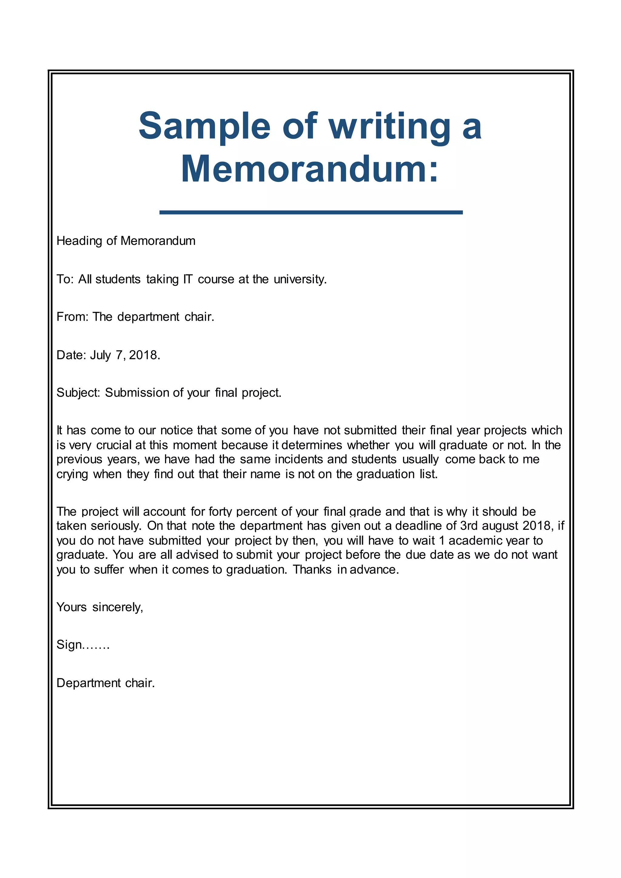 Memorandum | DOCX