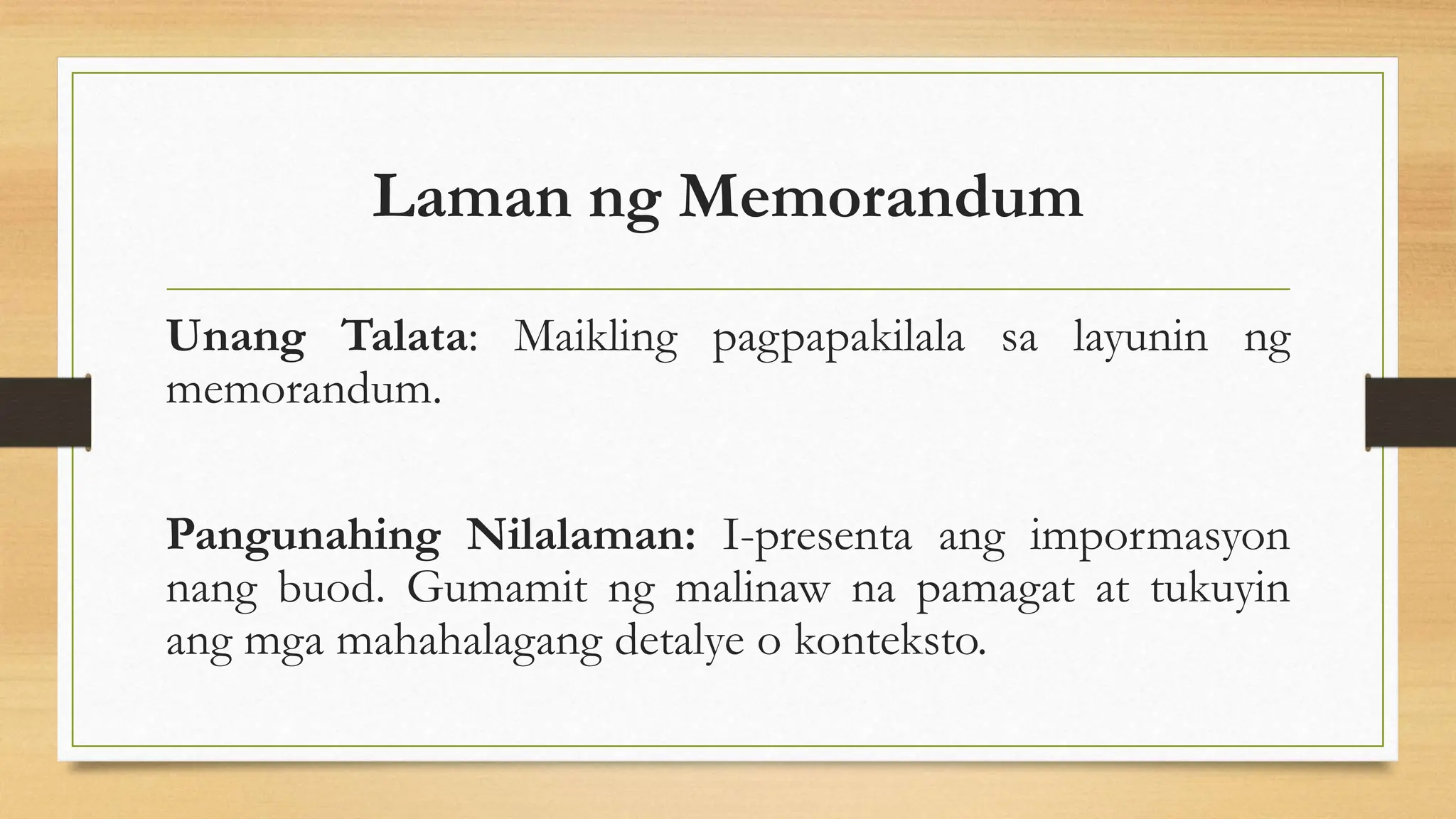 MEMORANDUM (Halimbawa at kahulugan).pptx