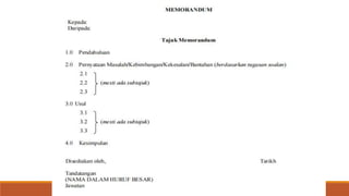 MEMORANDUM BAHASA MELAYU STPM TINGKATAN 6 | PPTX
