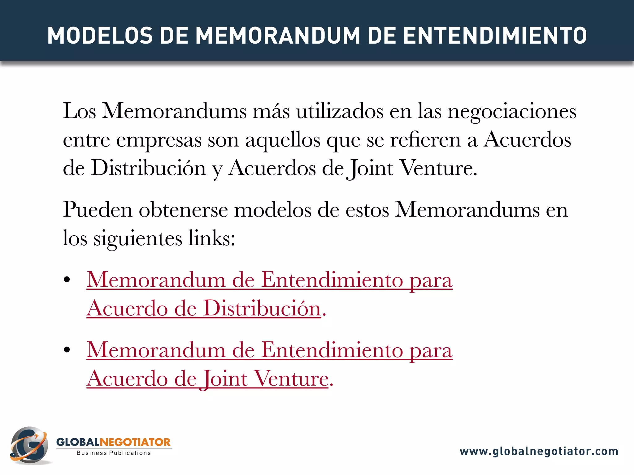 MEMORANDUM DE ENTENDIMIENTO - Modelos para empresas | PDF