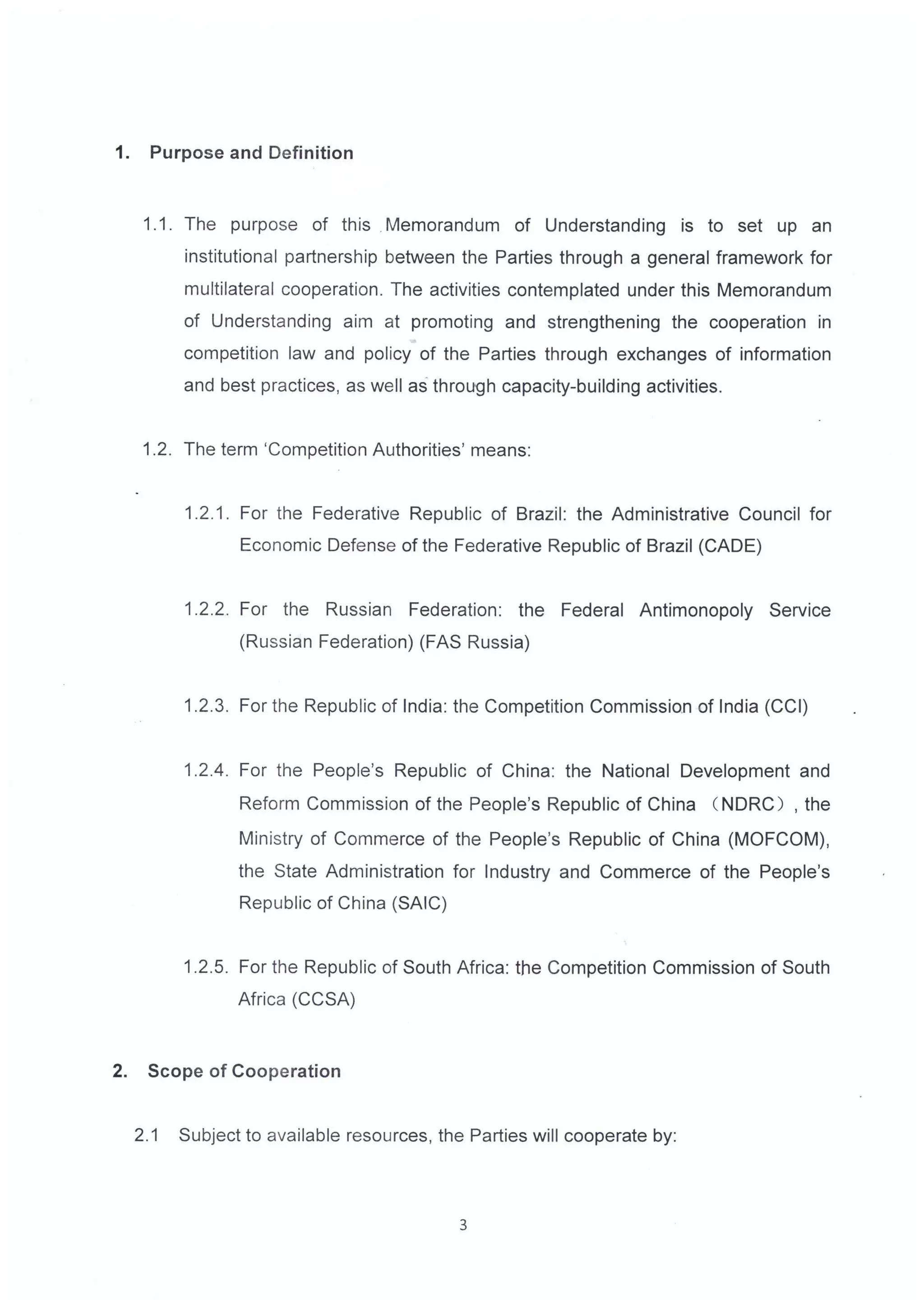 BRICS Memorandum-of-Understanding-between-BRICS-Competition-Authorities-on-Cooperation-in-the ...