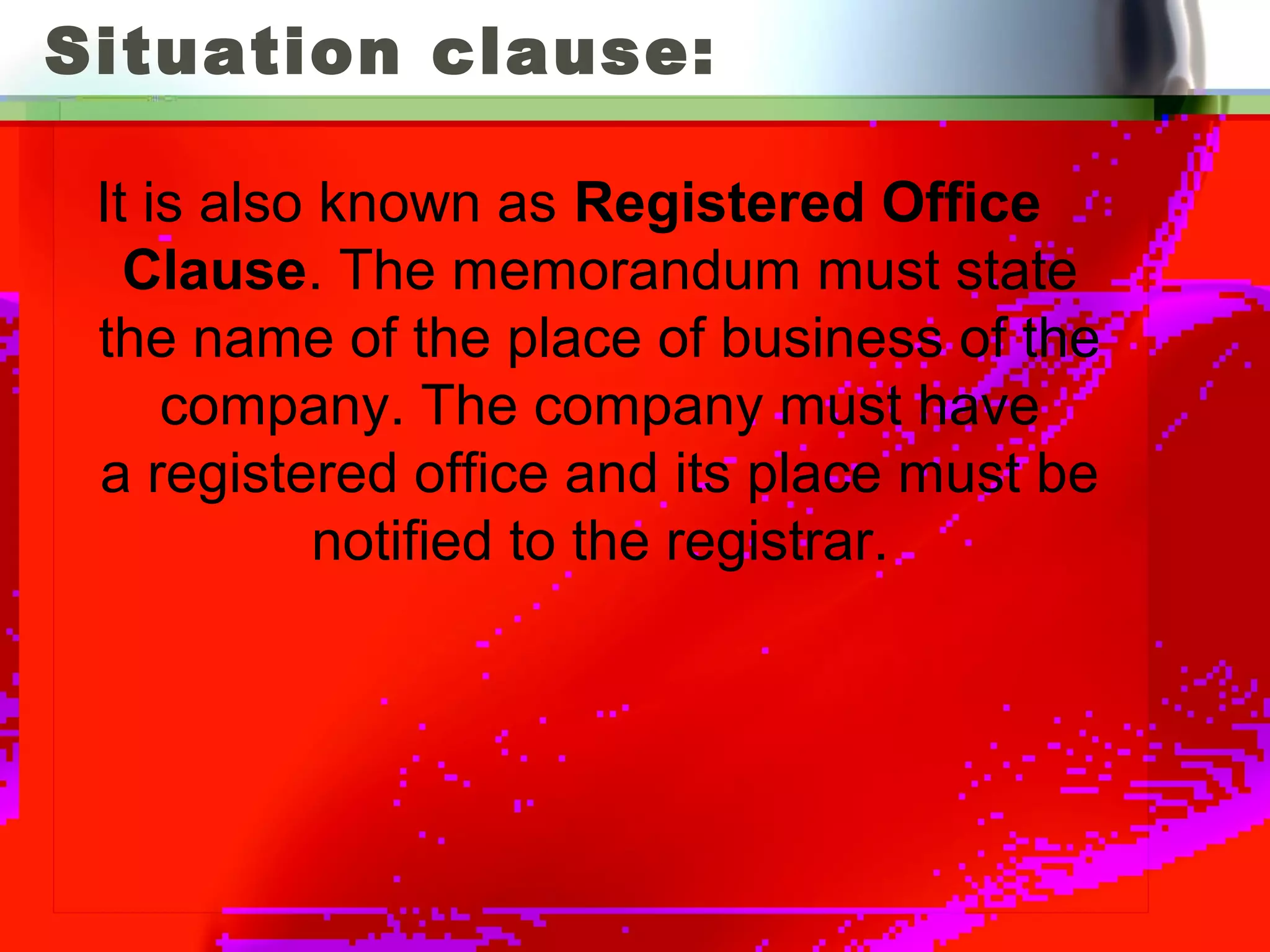 Memorandum Of Association under Companies Ordinance 1984 | PPT