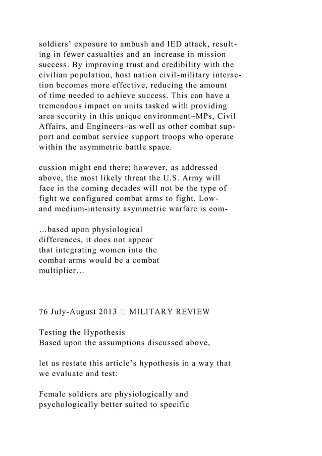 Army Memorandum For See Distribution – OQWCDG