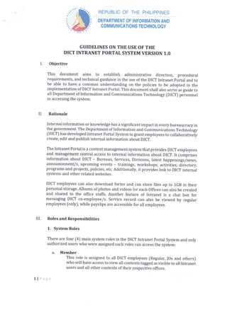 MEMORANDUM FROM THE CHIEF DATA WAREHOUSE AND ANALYTICS DIVISION ...