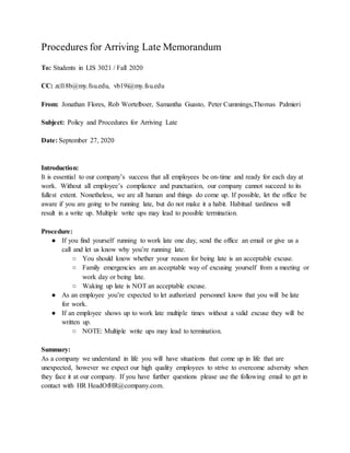 Group Memorandum | DOCX