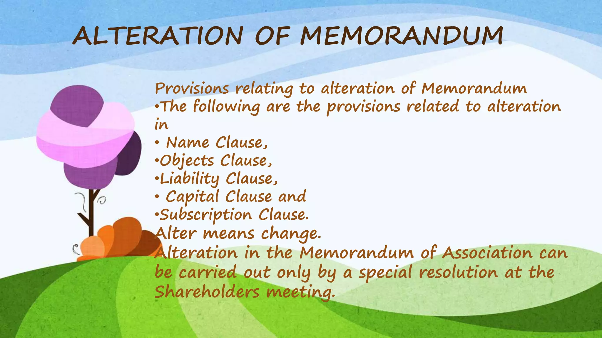 Memorandum of association | PPTX