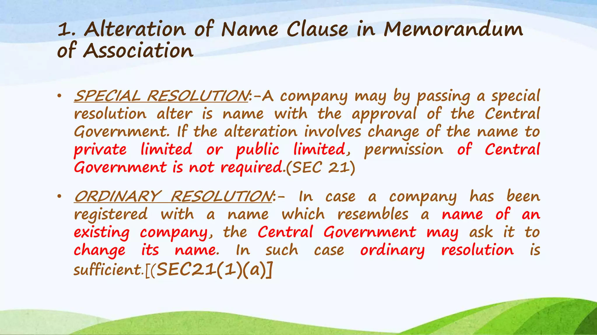 Memorandum of association | PPTX