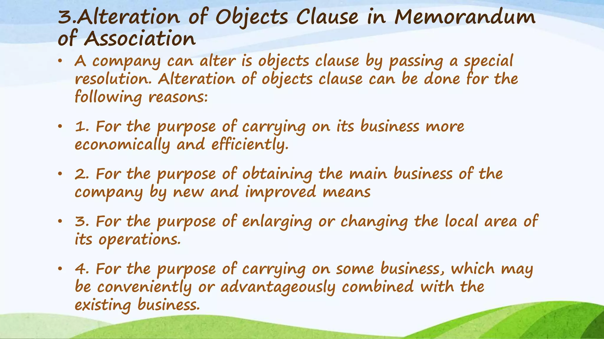 Memorandum of association | PPTX