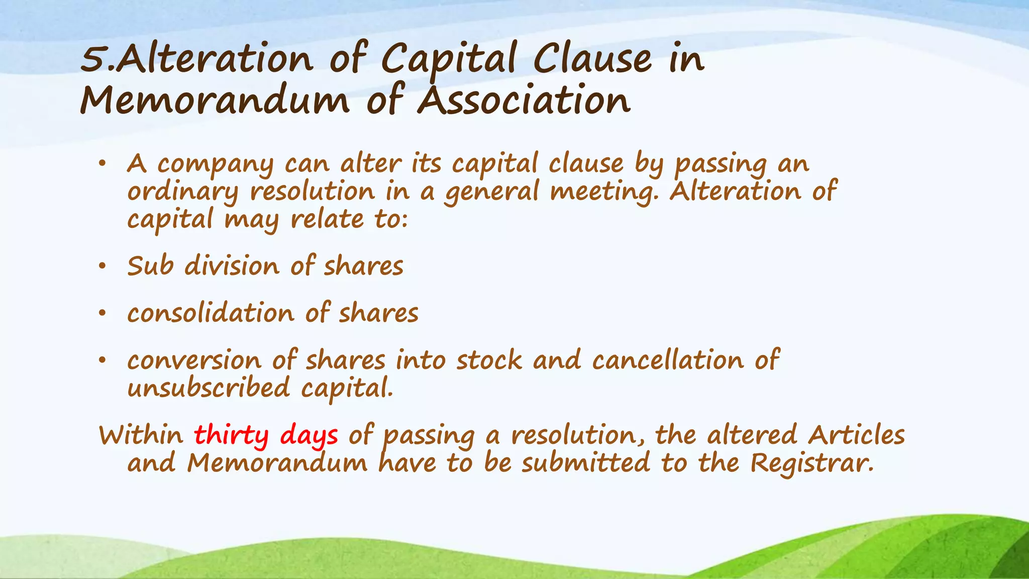 Memorandum of association | PPTX