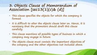 Memorandum of association | PPTX