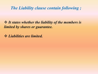 Memorandum of association | PPT