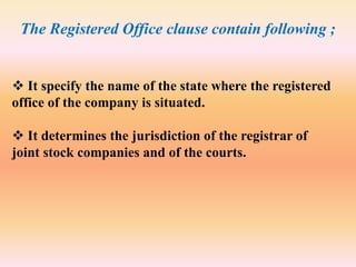 Memorandum of association | PPTX