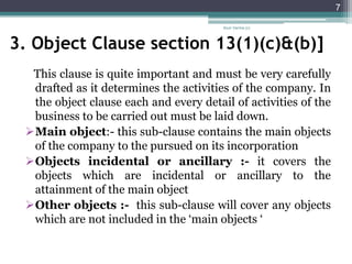 Memorandum of association and articles of association | PPT