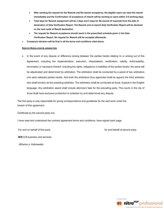 Memorandum of understanding | PDF