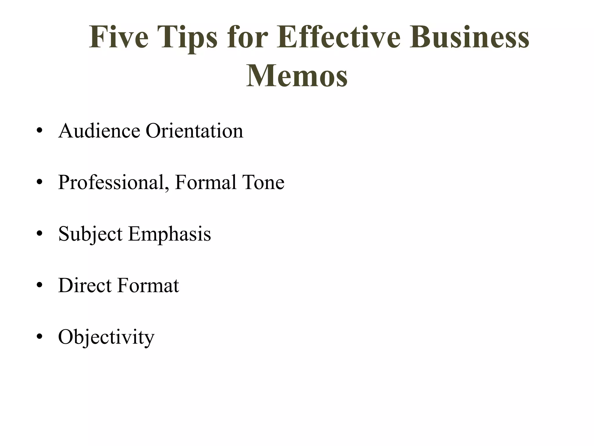 Memorandum presentation | PDF