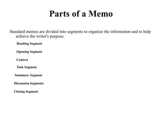 Memorandum presentation | PDF