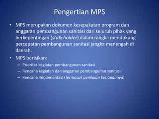Memorandum Program - 1 Pengantar MPS | PPT