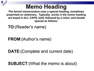 Memorandums and letters powerpoint | PPT