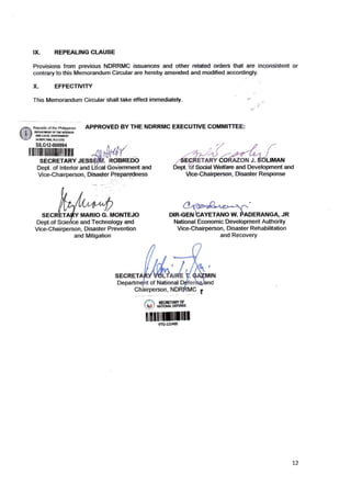 Memo Re-implementing Guidelines on the use of ICS | PDF