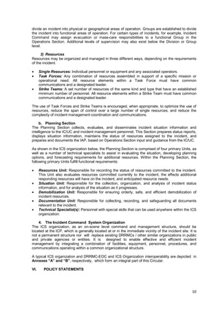 Memo Re-implementing Guidelines on the use of ICS | PDF