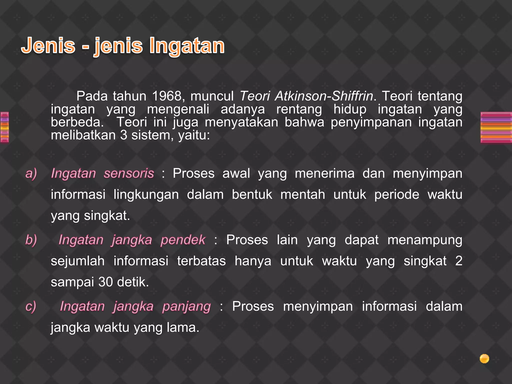 Memori/Ingatan | PPTX