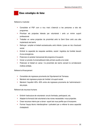 Memoria 2014 Creu Roja a Terrassa | PDF