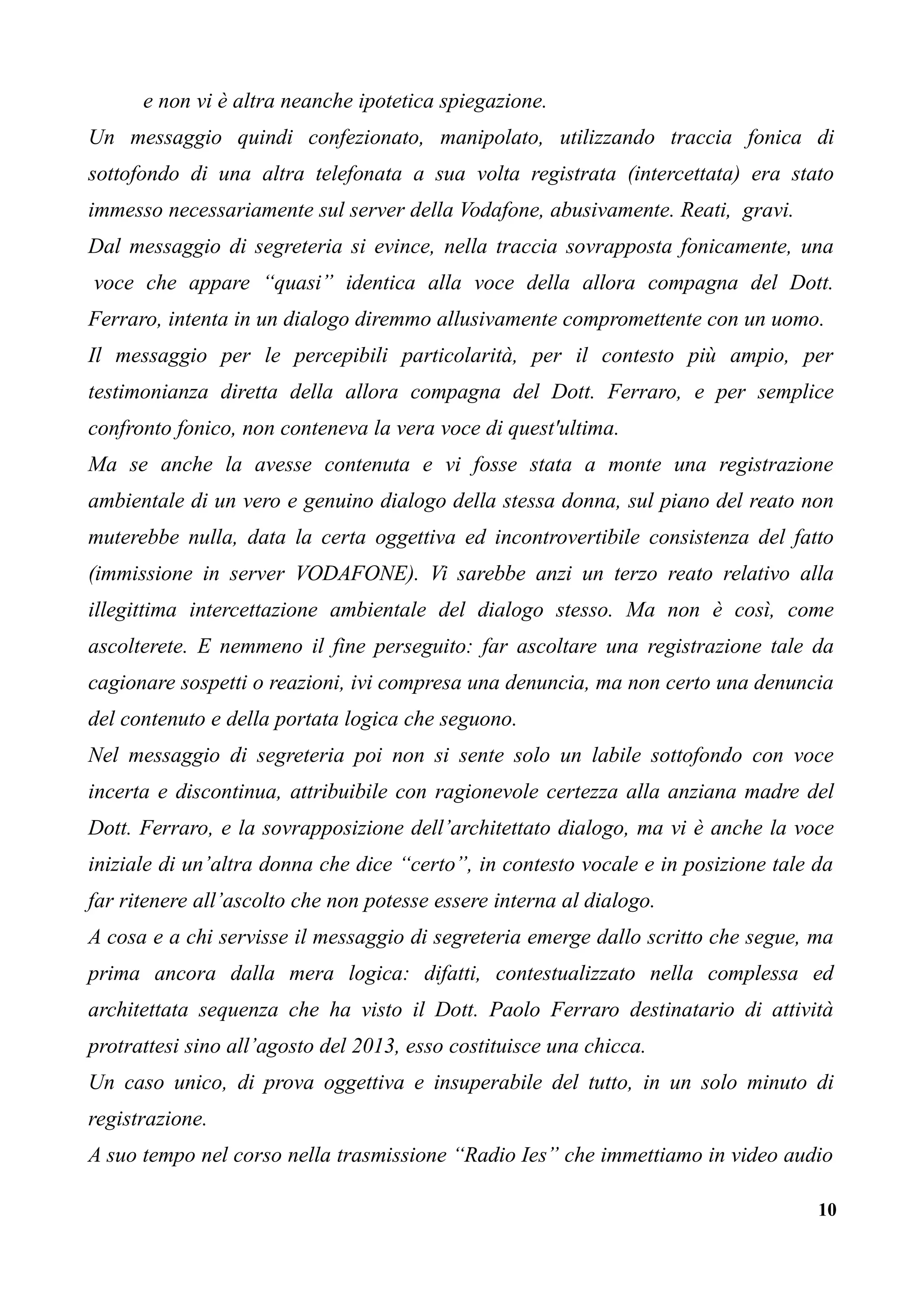 Memoria e 415 bis cpp marzo 2014 | DOC