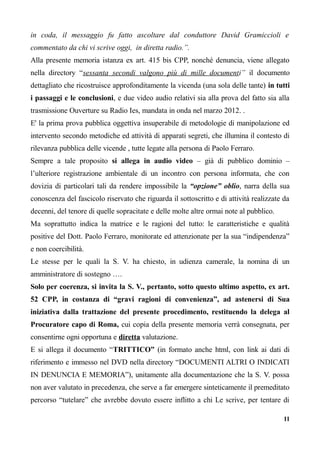 Memoria e 415 bis cpp marzo 2014 | DOC