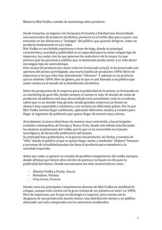 Proyecto 5 : MKT&Design : El único Vodka con 0% impurezas.Blat Vodka ...