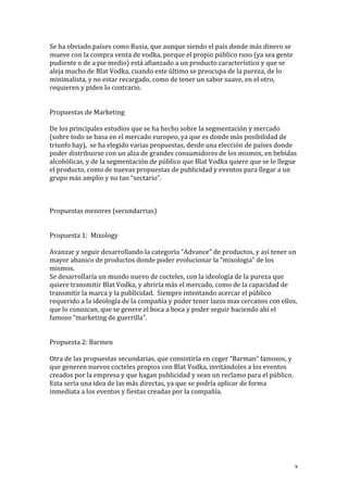 Proyecto 5 : MKT&Design : El único Vodka con 0% impurezas.Blat Vodka ...