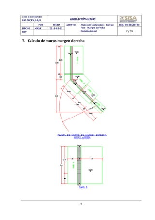 Memoria de calculo estructuras - muro de contención - barraje fijo ...