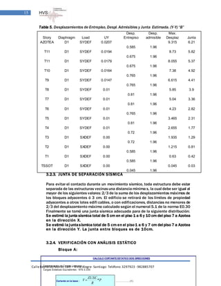 Memoria de calculo proyecto vigil | DOCX