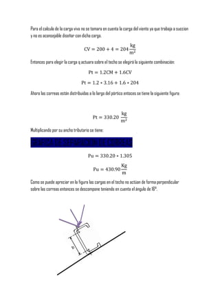 Memoria de calculo metalicas | DOCX