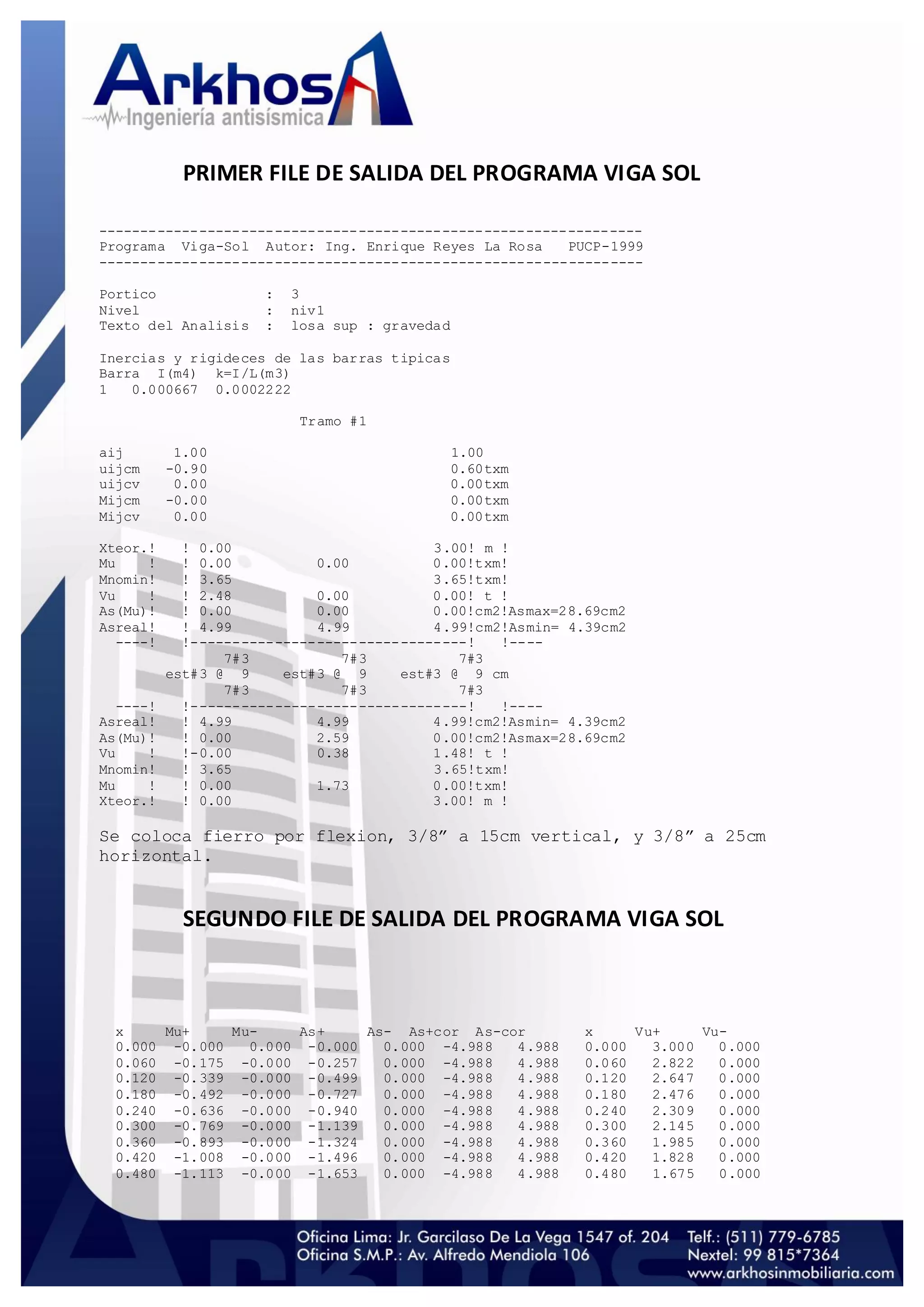 Memoria de calculo metrocolor | PDF